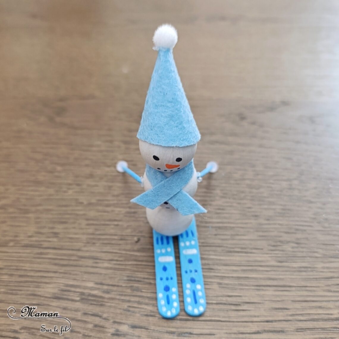 Bonhomme de neige qui fait du ski {Activité} - Maman Sur Le Fil