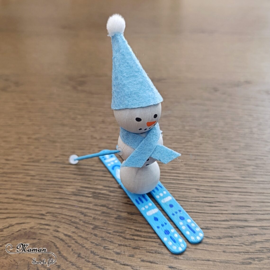 Bonhomme de neige qui fait du ski {Activité} - Maman Sur Le Fil