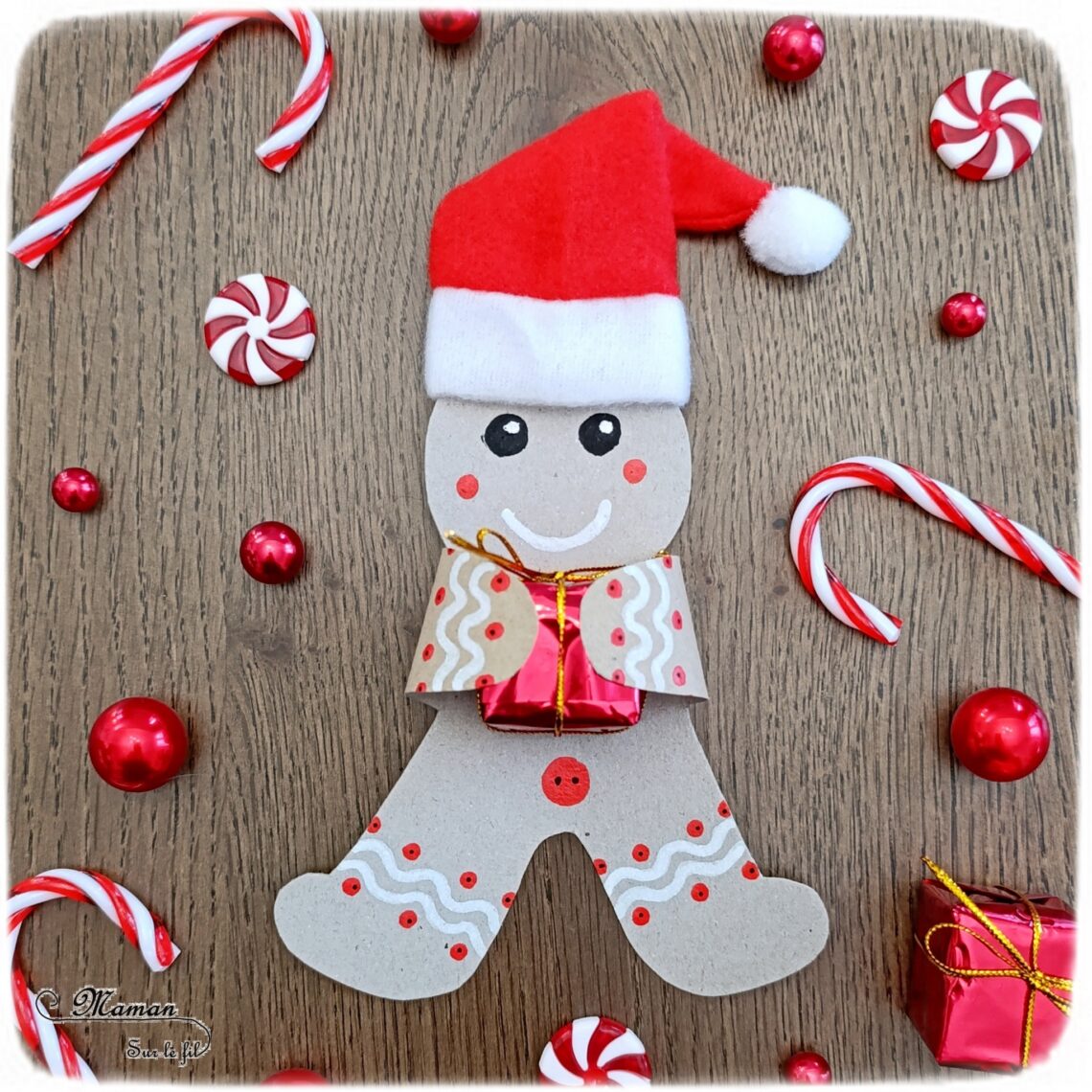Bonhomme en pain d'épices et son cadeau {Activité} - Maman Sur Le Fil