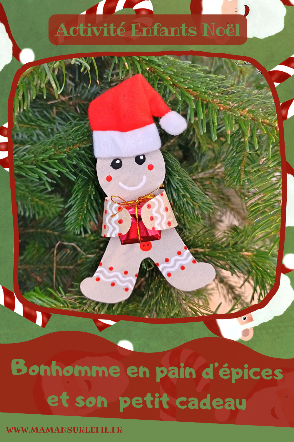 Bonhomme en pain d'épices et son cadeau {Activité} - Maman Sur Le Fil