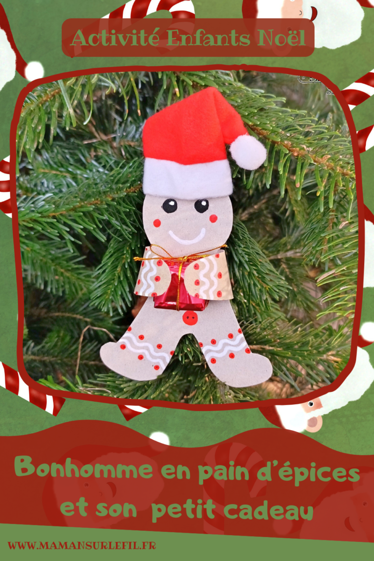 Bonhomme en pain d'épices et son cadeau {Activité} - Maman Sur Le Fil