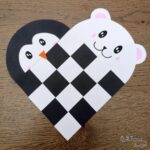 Manchot et ours polaire entrelacés en coeur {Activité} - Maman Sur Le Fil