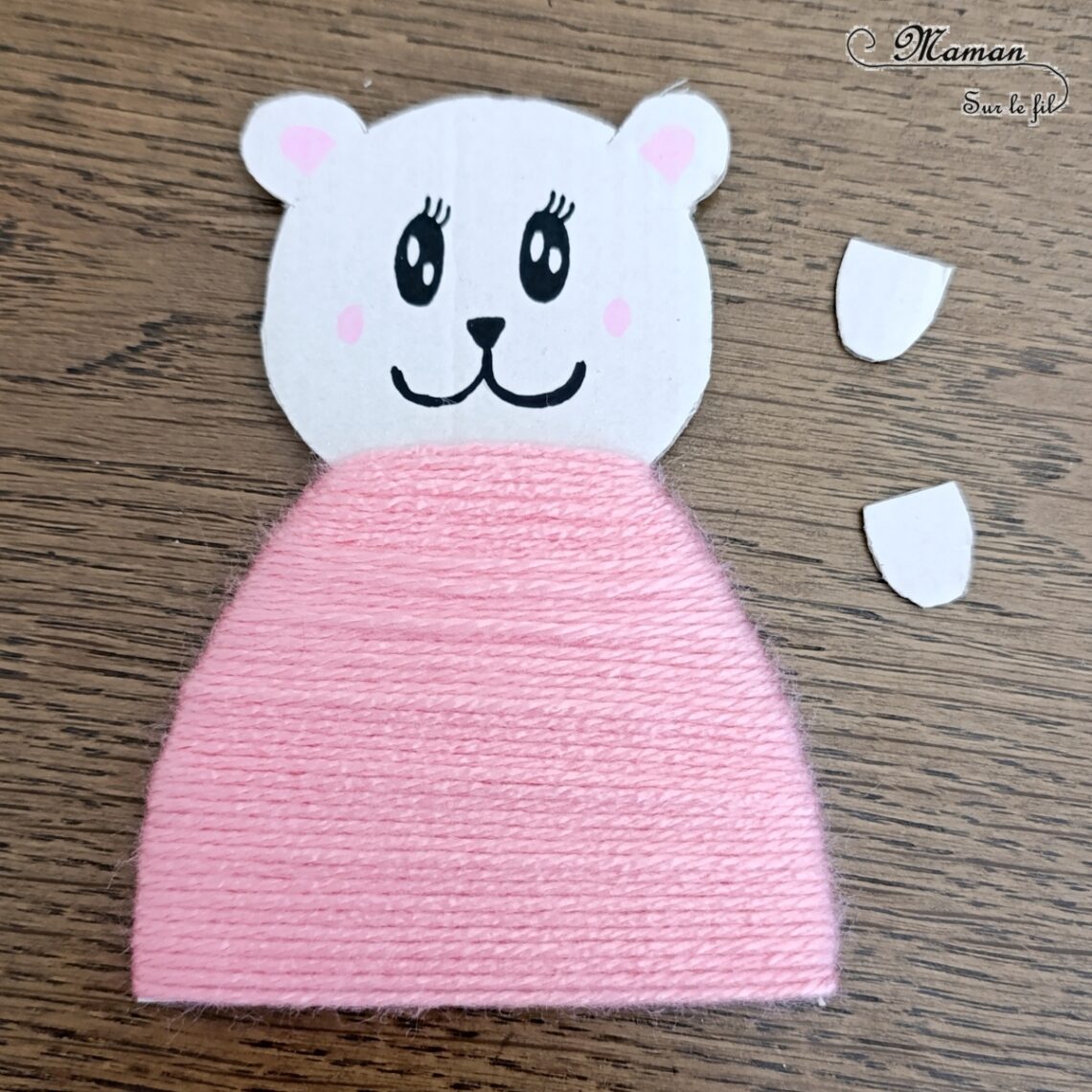Famille d'ours polaires en carton et laine {Activité} - Maman Sur Le Fil