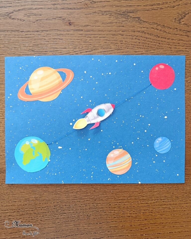 Fusée qui décolle vers Mars {Activité} - Maman Sur Le Fil