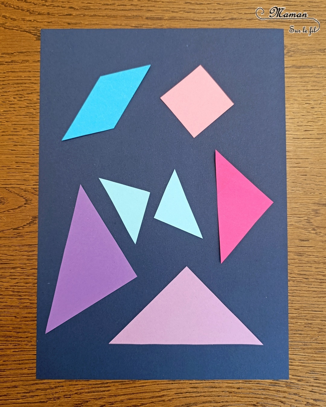 Créer une fusée colorée en tangram {Activité} - Maman Sur Le Fil