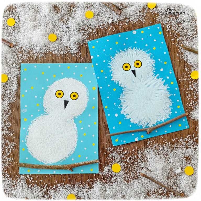 Harfang des neiges en deux façons {Activité} - Maman Sur Le Fil