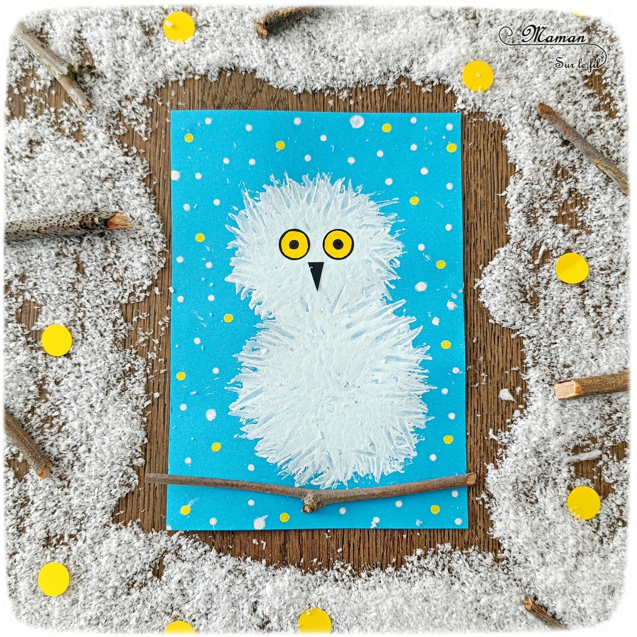 Harfang des neiges en deux façons {Activité} - Maman Sur Le Fil