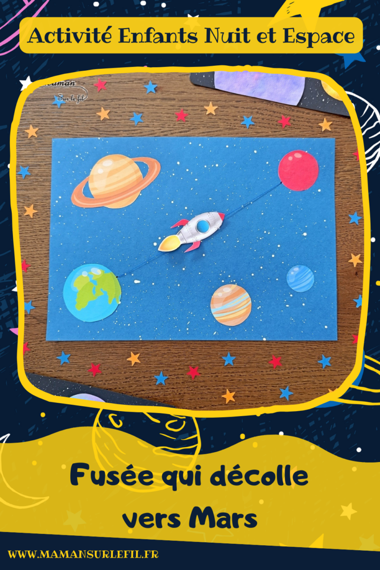 Fusée qui décolle vers Mars {Activité} - Maman Sur Le Fil