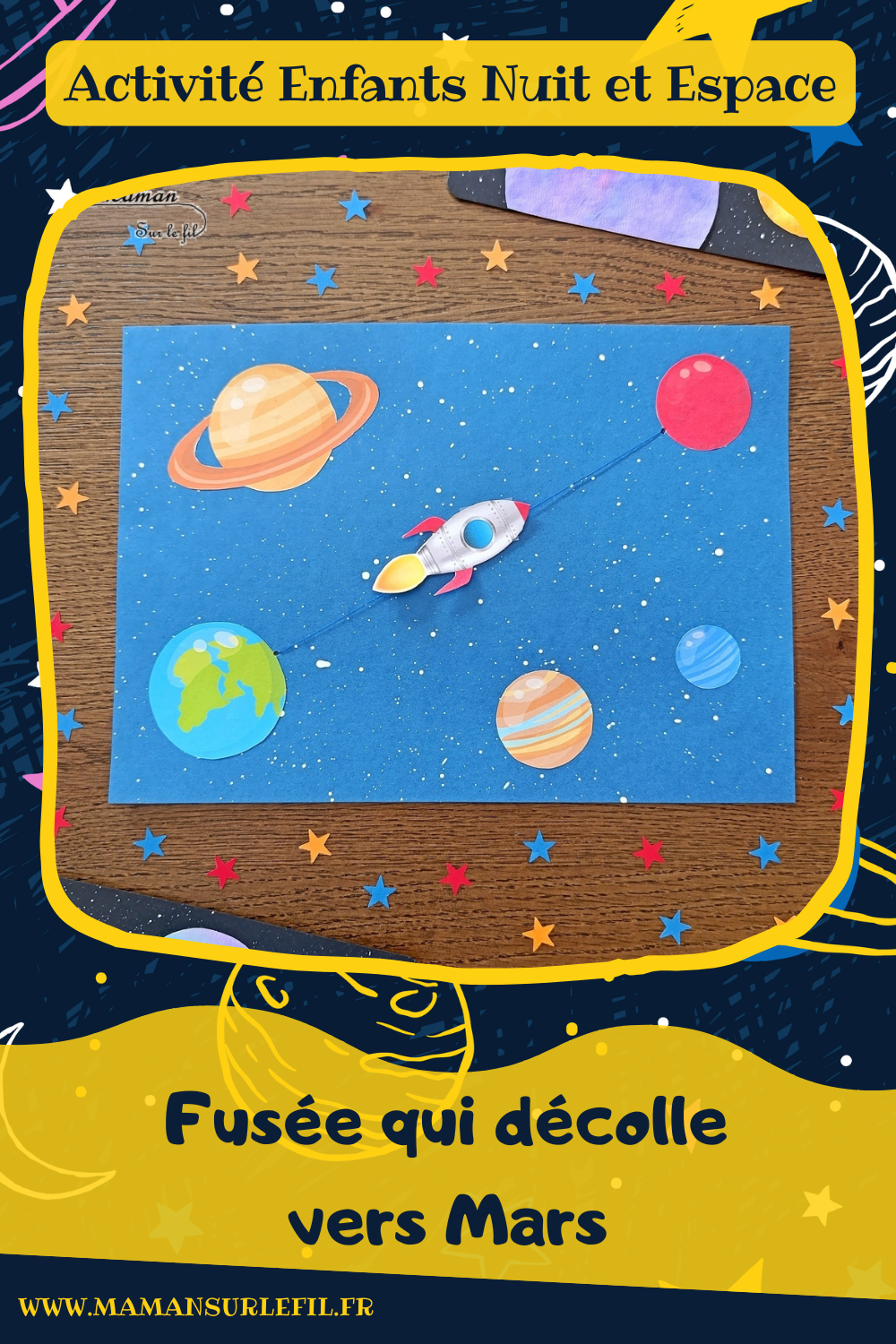 Fusée qui décolle vers Mars {Activité} - Maman Sur Le Fil