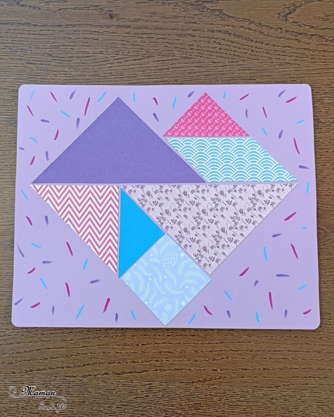 Coeurs en tangram {Activité} - Maman Sur Le Fil