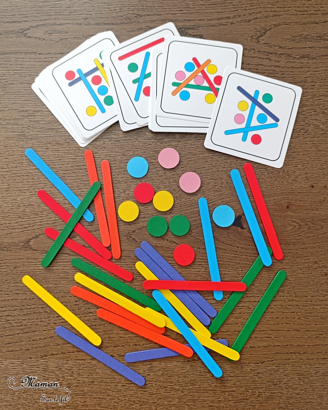 Jeu éducatif en bois - Formes et couleurs {Activité} - Maman Sur Le Fil