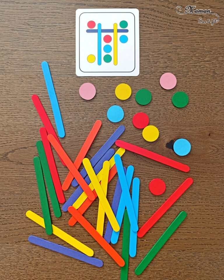 Jeu éducatif en bois - Formes et couleurs {Activité} - Maman Sur Le Fil