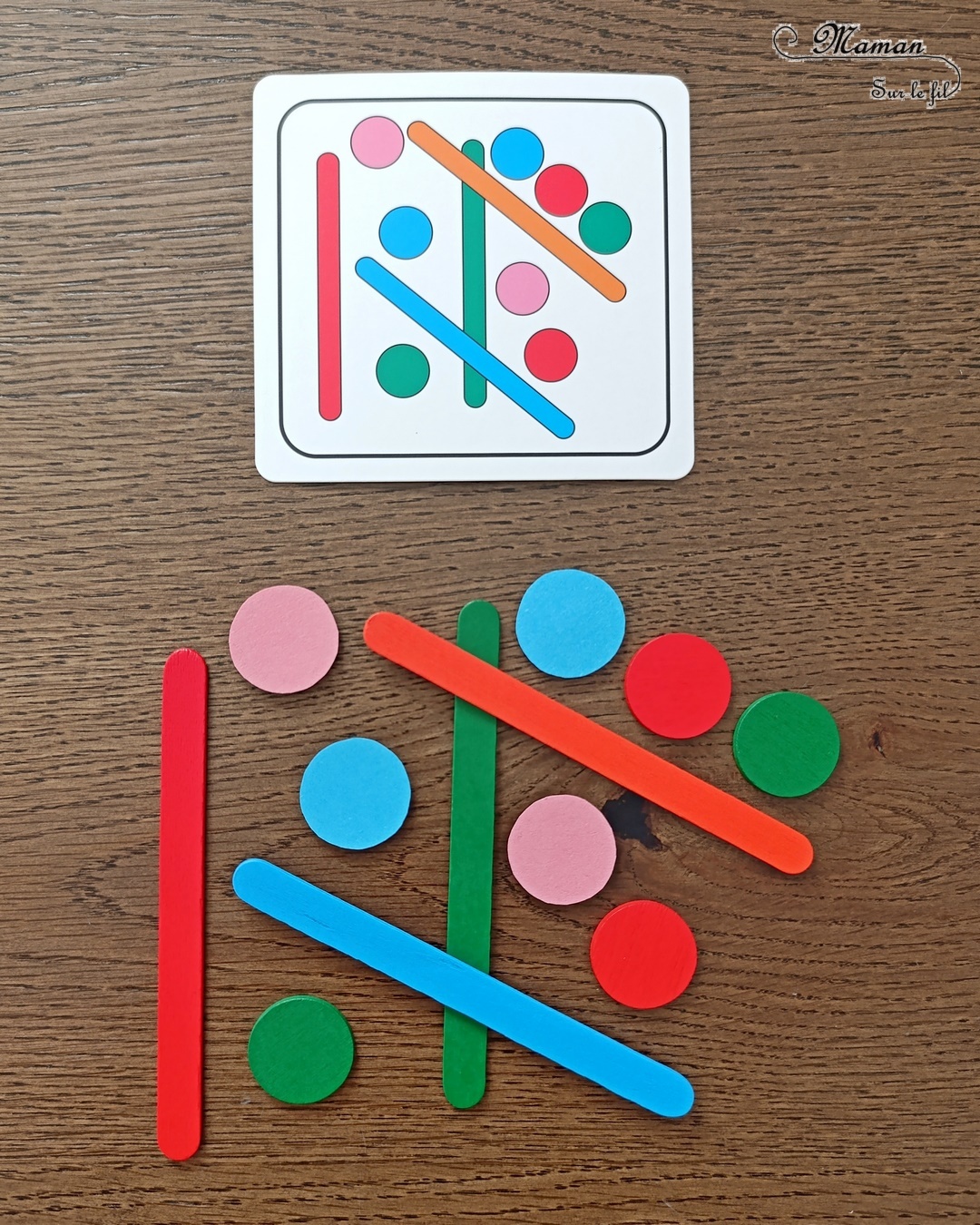 Jeu éducatif en bois - Formes et couleurs {Activité} - Maman Sur Le Fil