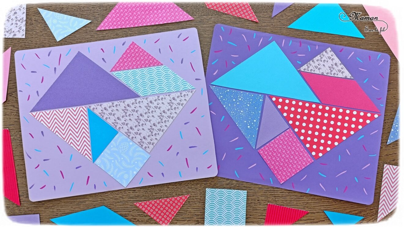 Coeurs en tangram {Activité} - Maman Sur Le Fil