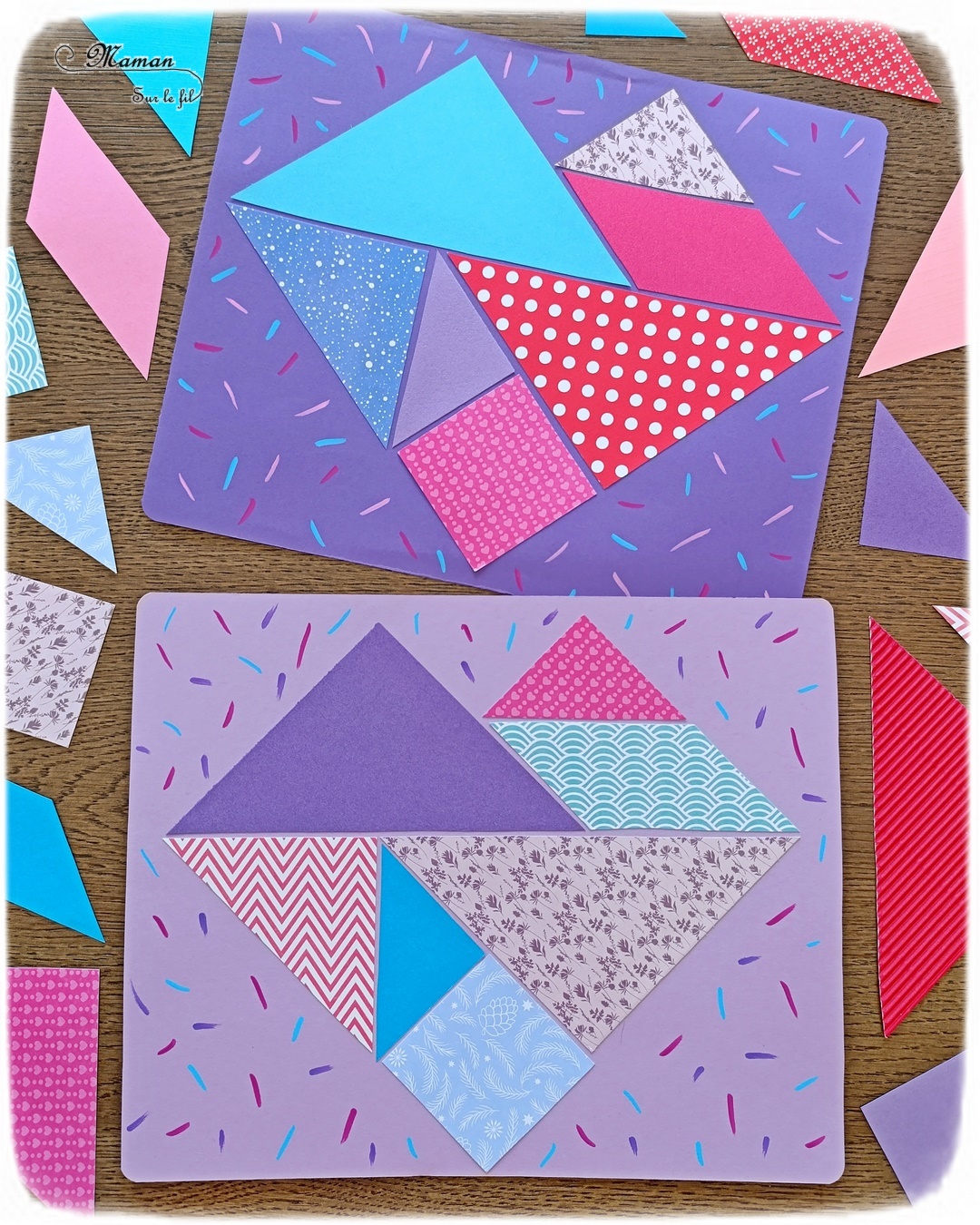 Coeurs en tangram {Activité} - Maman Sur Le Fil