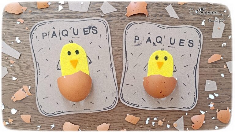 Cartes de Pâques - Coquilles d'oeufs et feutrine {Activité} - Maman Sur ...