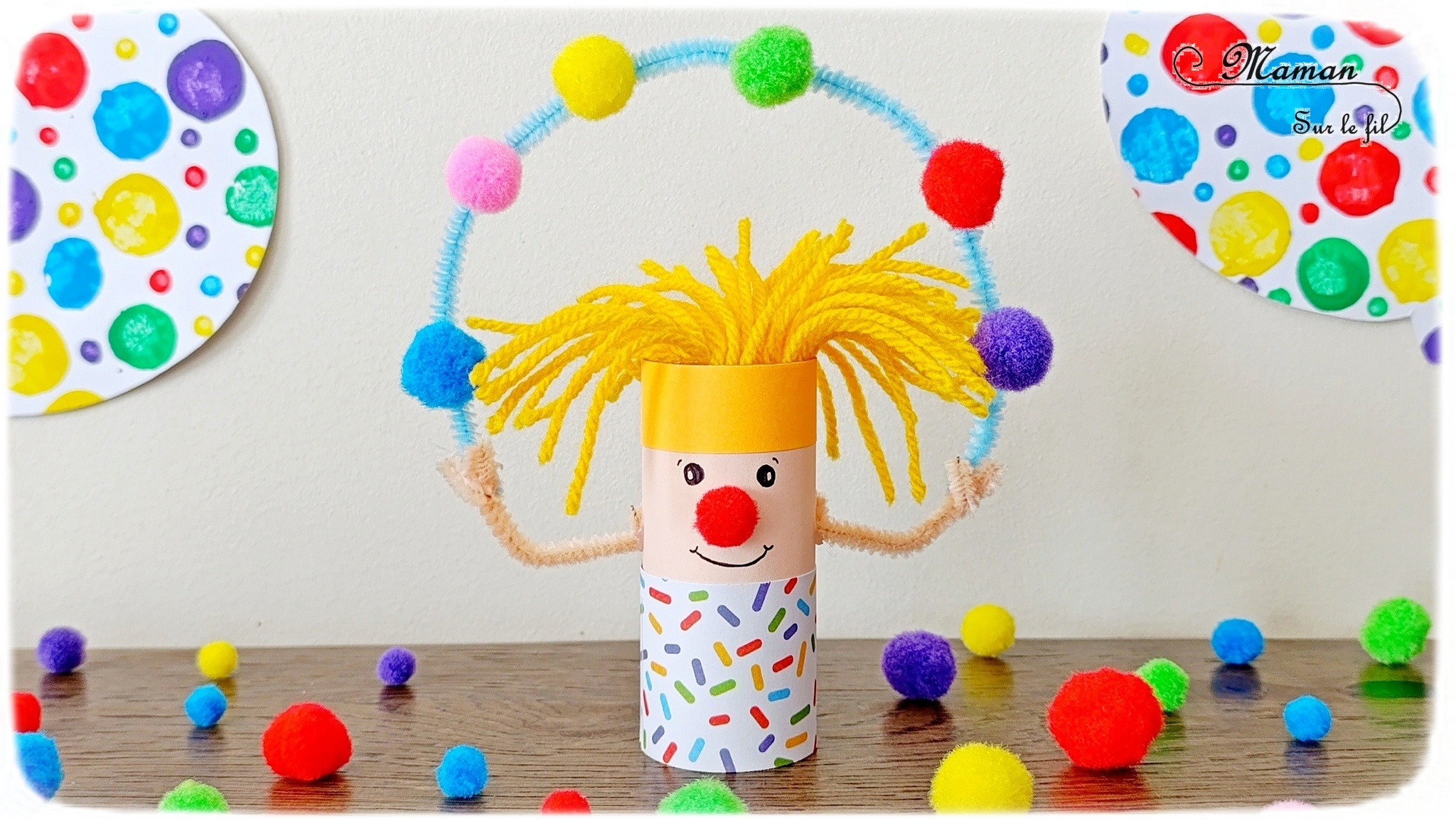 Fabriquer un clown qui jongle en récup' {Activité} - Maman Sur Le Fil