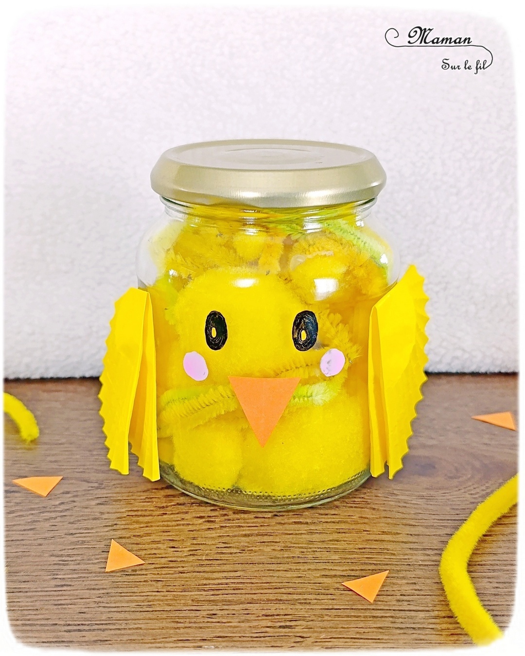 Créer un poussin à partir d'un bocal {Activité} - Maman Sur Le Fil