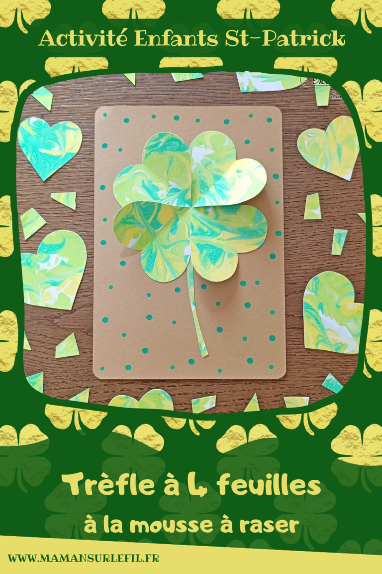 Trèfles de la Saint-Patrick à la mousse à raser {Activité} - Maman Sur ...