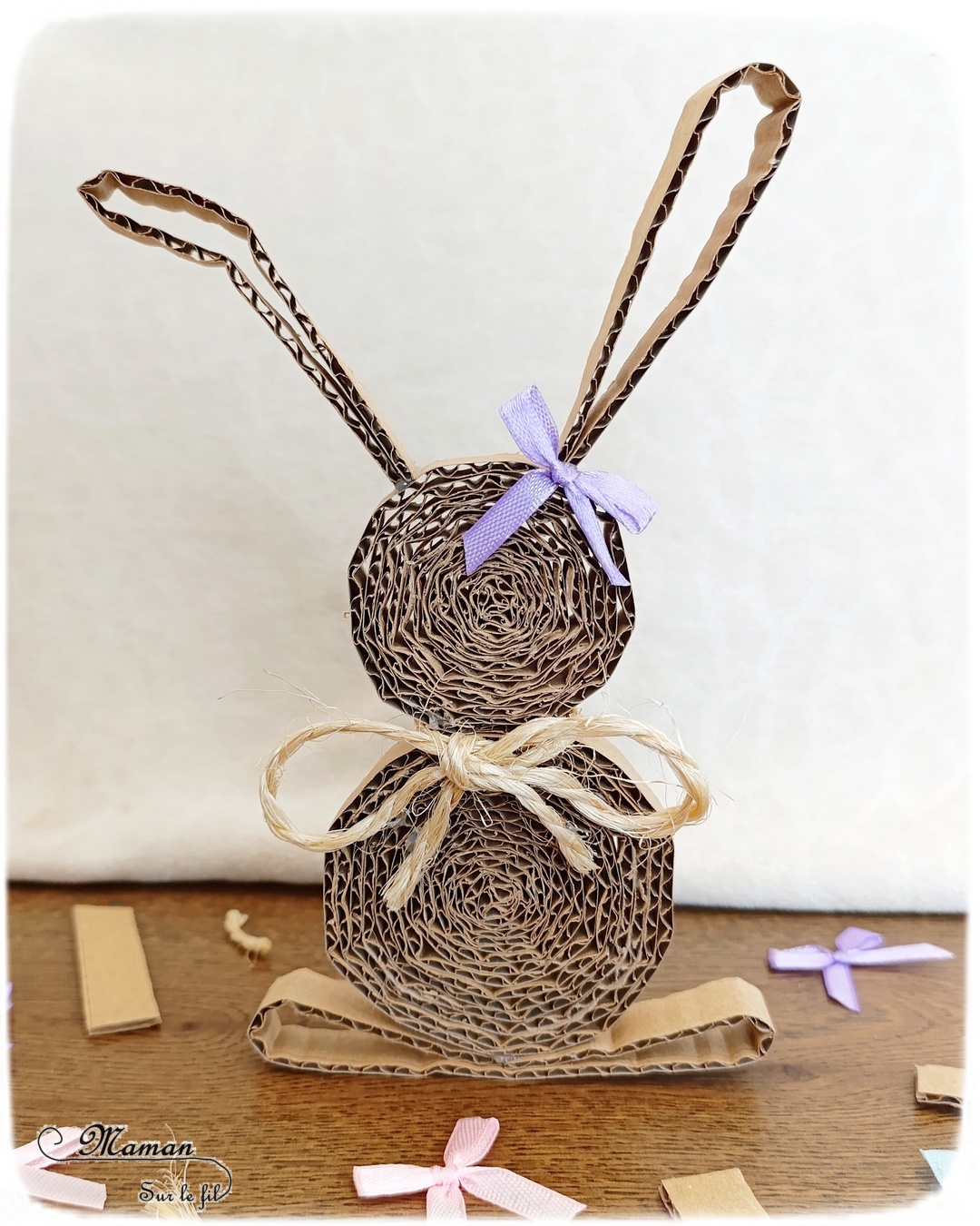 Fabriquer un lapin en carton enroulé {Activité} - Maman Sur Le Fil