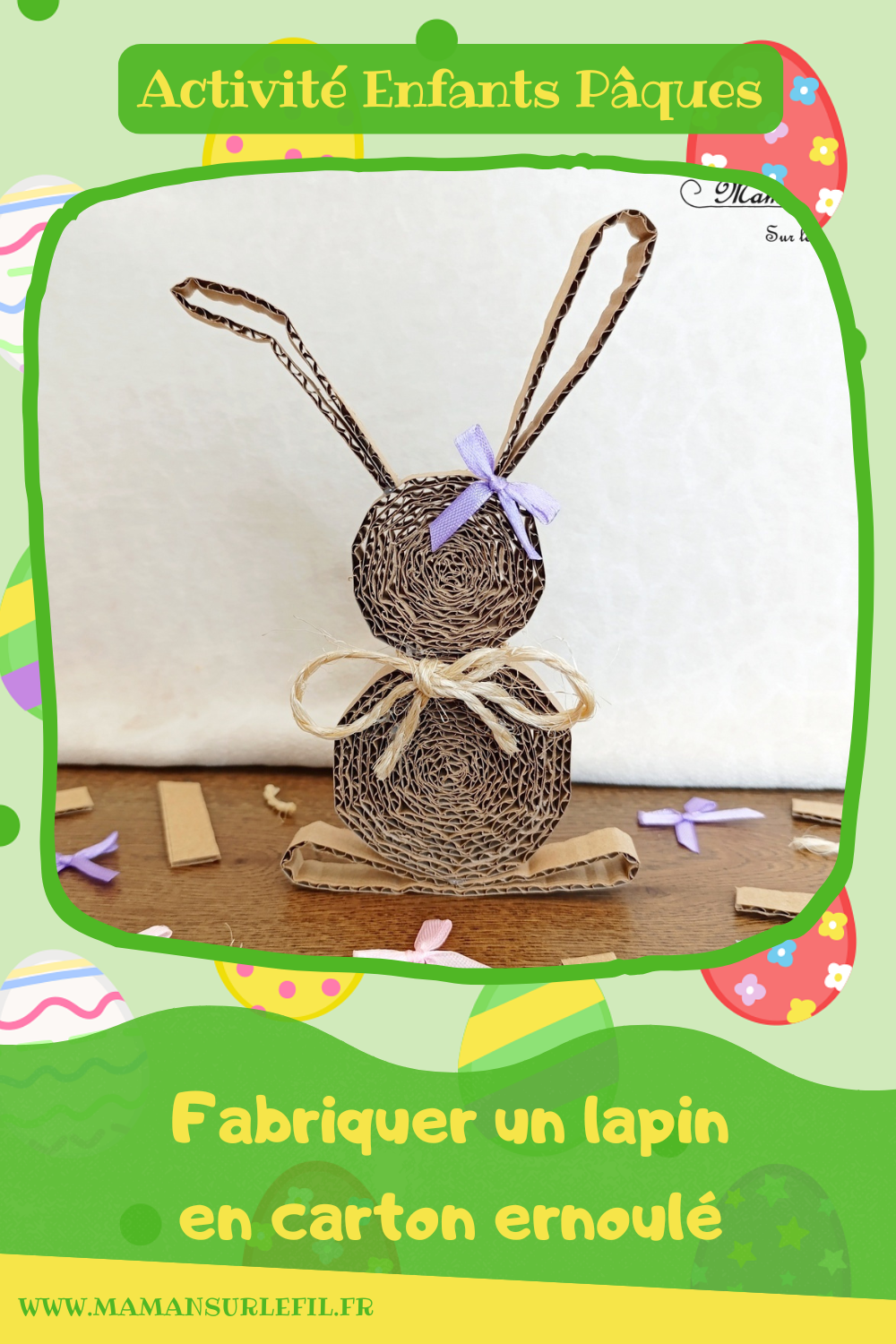 Fabriquer un lapin en carton enroulé {Activité} - Maman Sur Le Fil