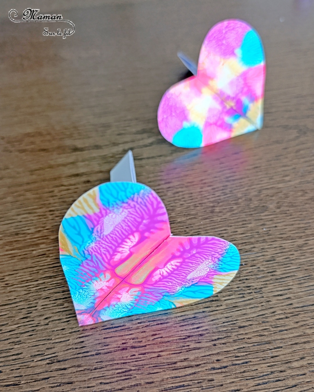 Marque-pages Coeurs pour la fête des mères {Activité} - Maman Sur Le Fil