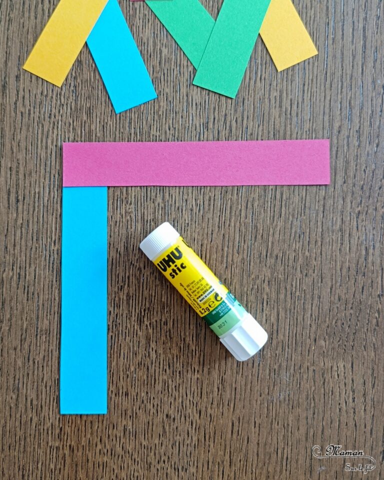 Poissons Damier en bandes de papier {Activité} - Maman Sur Le Fil