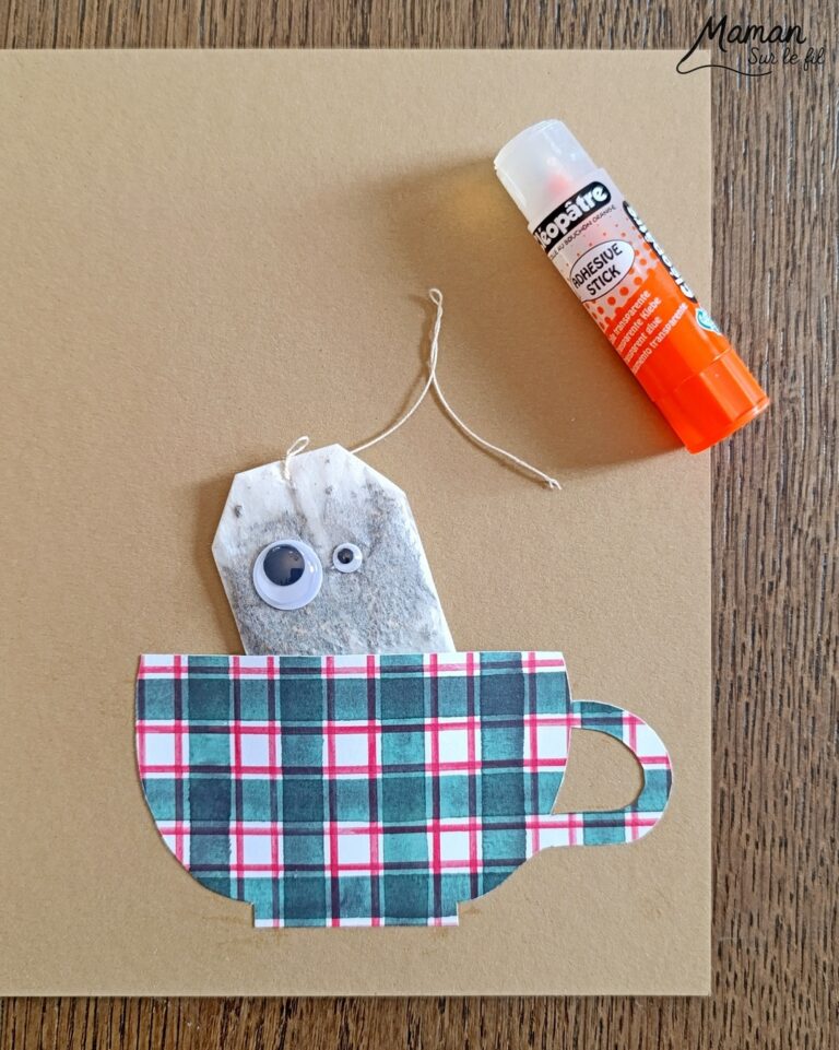 Carte Sachet de thé de Noël {Activité} - Maman Sur Le Fil