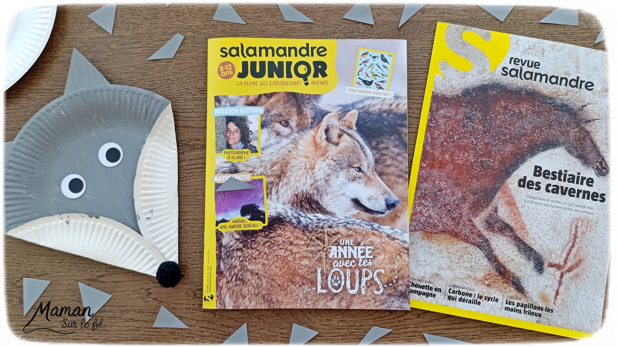 Loup en carton et Magazines Salamandre {Activité} - Maman Sur Le Fil